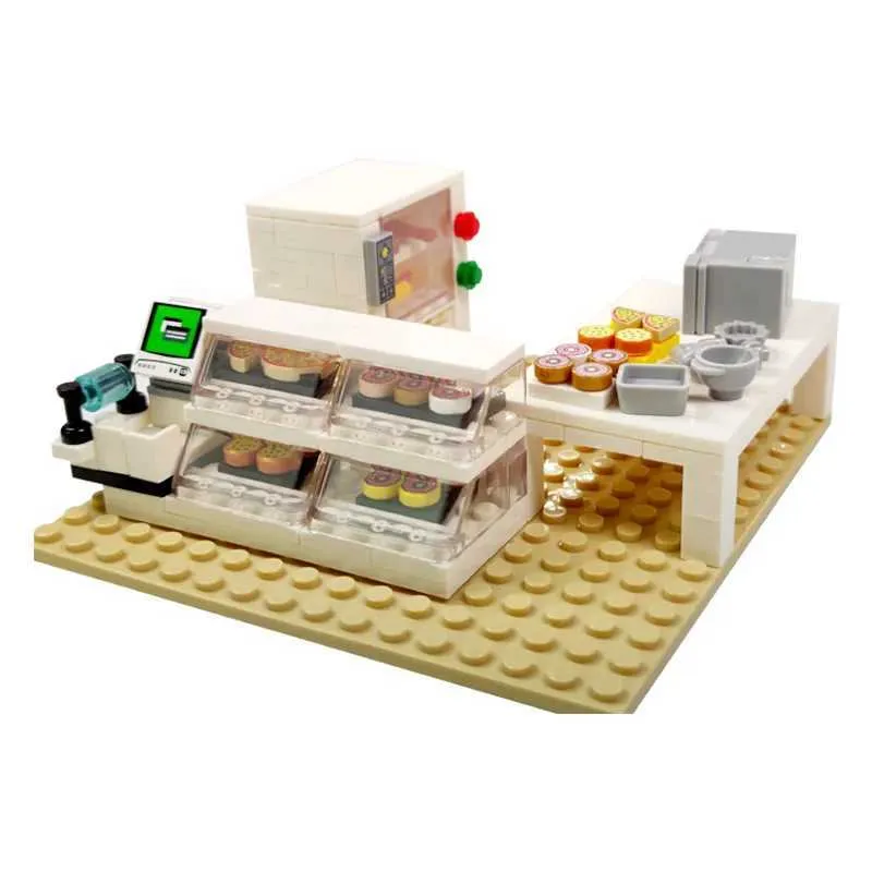 MOC Bakery Building Blocks Oven Blocks City Bread Dessert Food Blocks ...