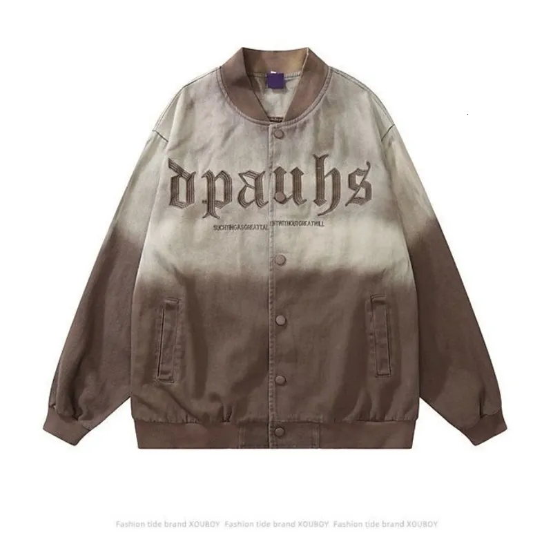 Vintage Y2K Denim Jacket: Gradient Harajuku Style, Shop Now! Best ...