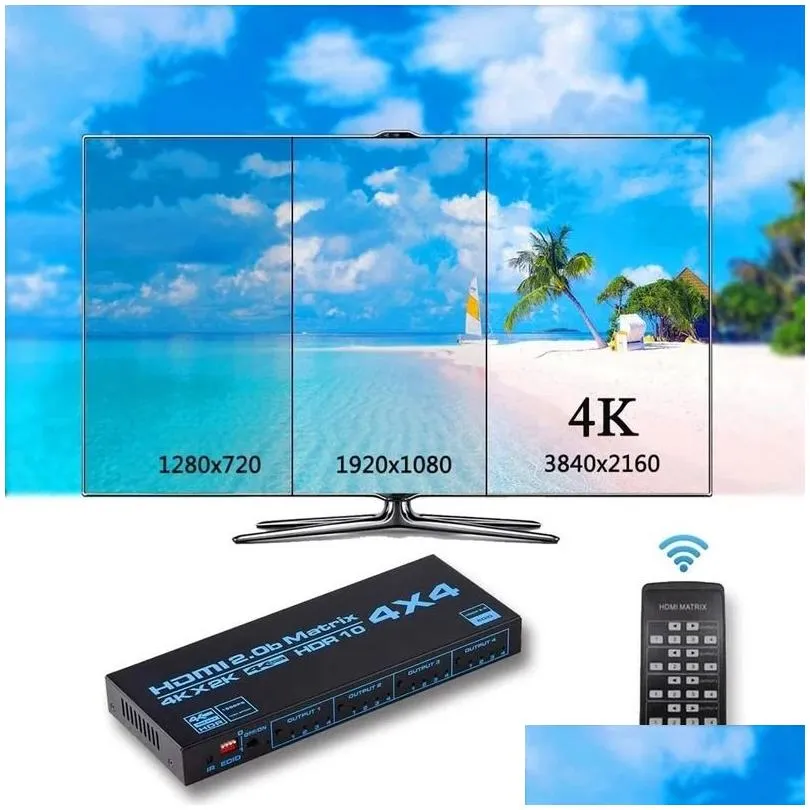 2024 4K Matrix HDMI20 Extron Hdmi Transmitter Receiver With 4X4 Support ...