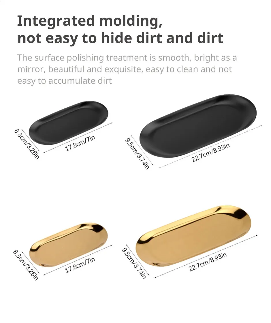 Oval Stainless Steel Metal Tray: Elegant Jewellery Organiser & Birthday ...