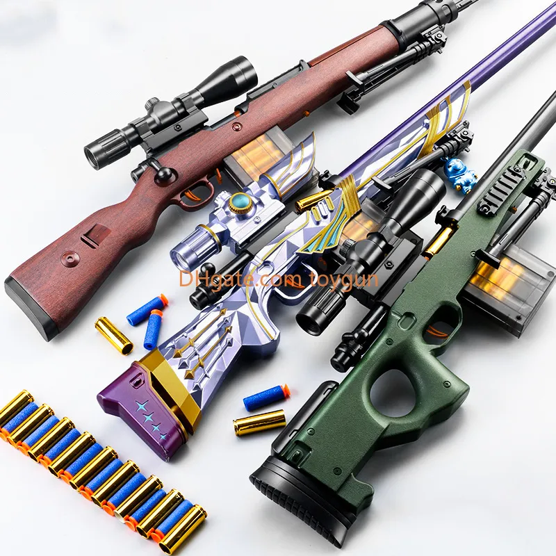 Realistic Toy Guns Model Sniper Rifle: Soft Bullet Dart Blaster For ...