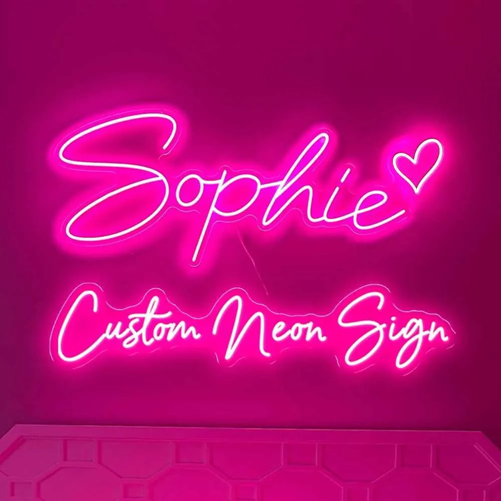 Custom LED Neon Sign - Personalized Name Light, Unique Wall Art ...