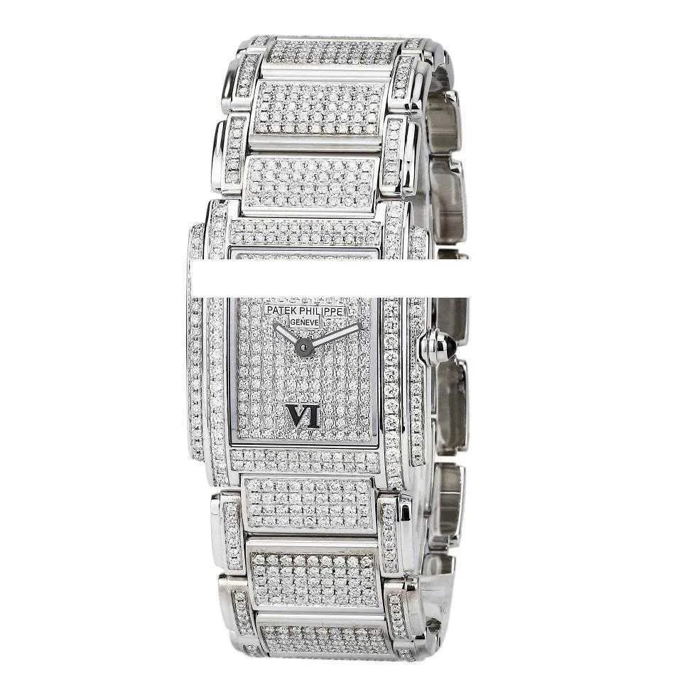 British Womens Retro Pilot Military Diamond Watch TWENTY 4 Series With ...