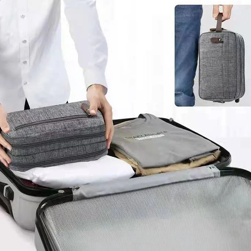 Large Capacity Hangable Toiletry Bag: Portable Travel Kit - Shop Now ...