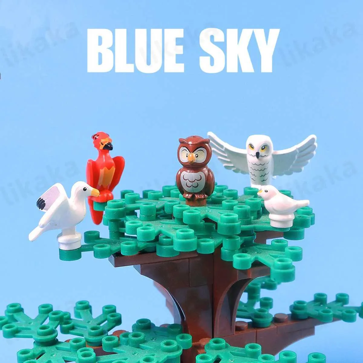 DHgate.com:Mini Building Blocks Raccoon & Bird Owl Model Set - DIY ...