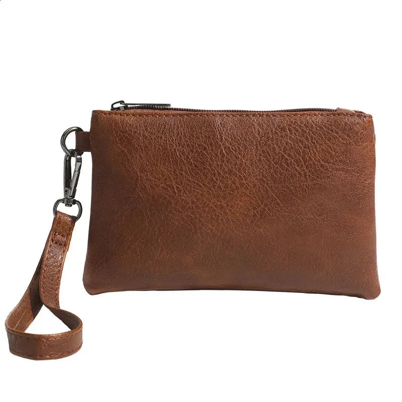 Small PU Coin Wallet with Zipper Closure Mini Money Bag for Business ...