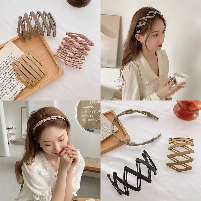 Morandi Color Folding Headband: Korean Style, Anti-Slip, Portable Hair ...