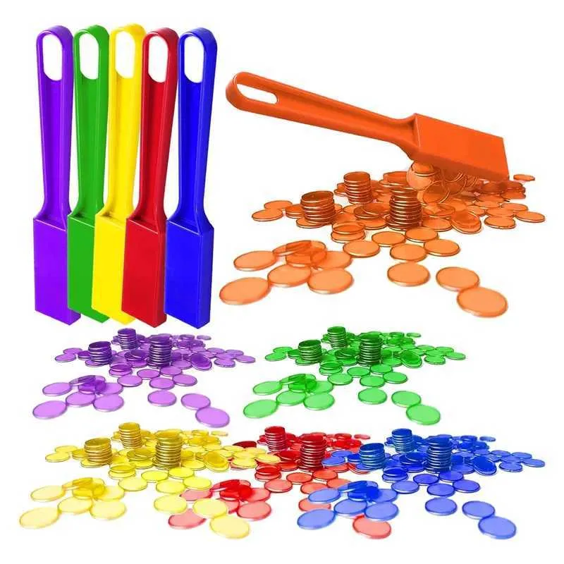 Montessori Magnetic Number Line Set - Colorful Plastic Chips for Math ...