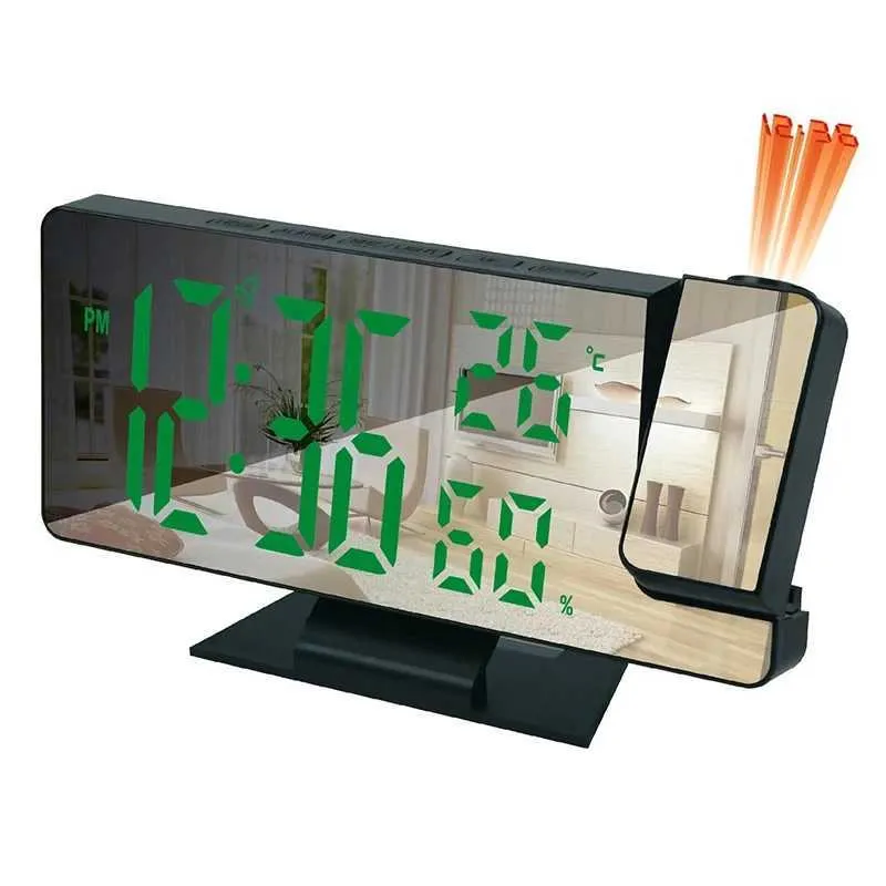 Ceiling Projection Clock With Digital LED Display Time And Temperature ...
