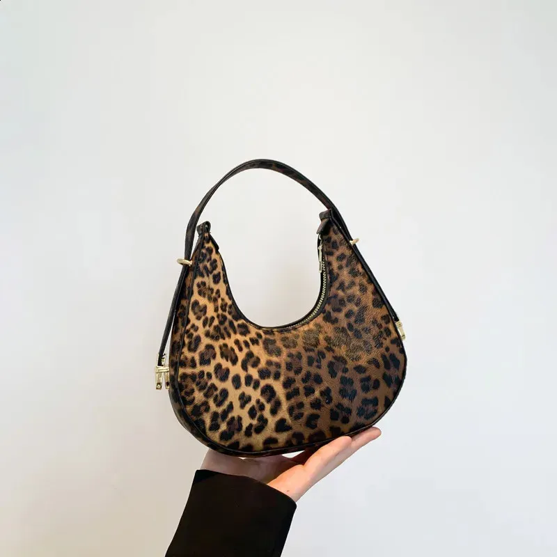 Leopard Leather Handbags: Brown Clutch Handbag, Vintage Style - Shop ...