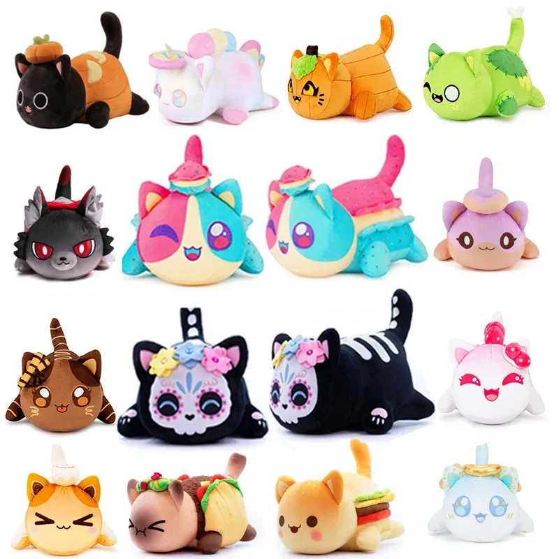 Toys Aphmau Meows Cat Plush Toy Soft Meemeow Stuffed Donut Cat Plushes ...