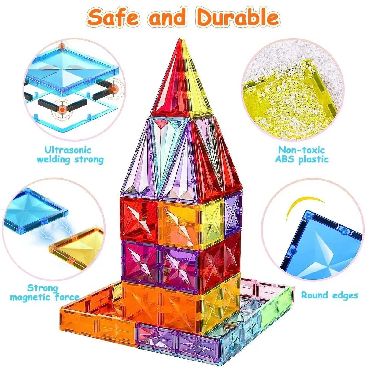 Magnetic Building Blocks Set Multicolor... From Innovation_workshop, $6 ...