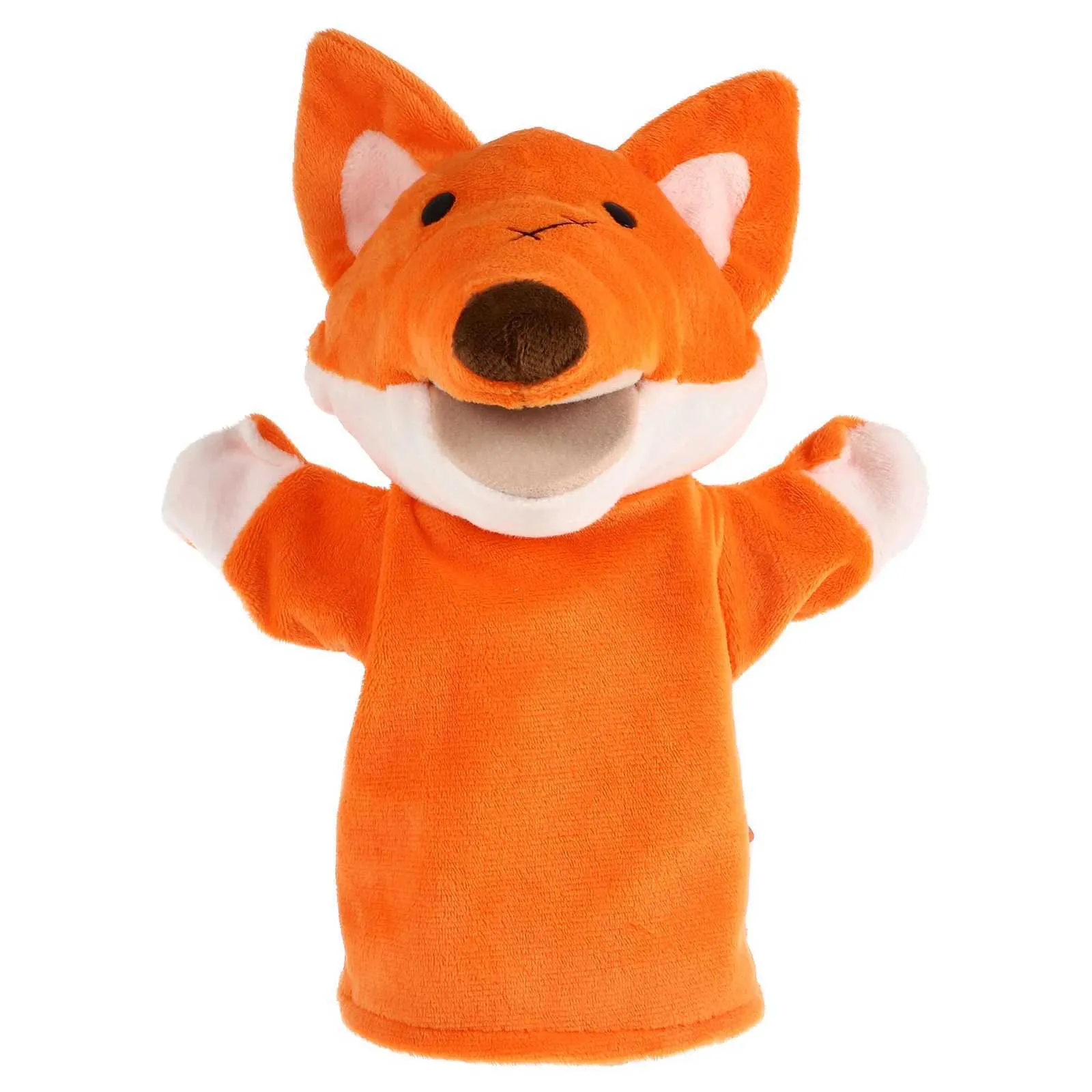 Fox Plush Puppet: Movable Mouth Cartoon Hand Puppet for Storytelling ...