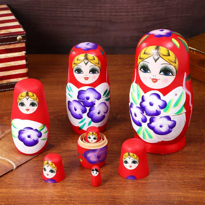 7-Piece Nesting Dolls: Lotus Tree Design, Children's Drawing Games ...