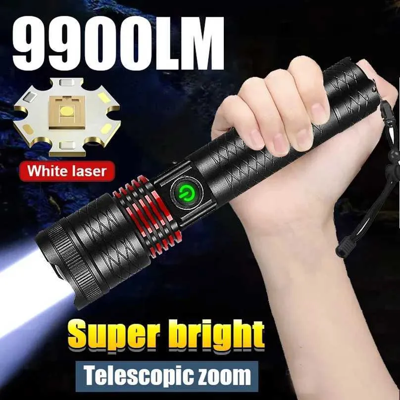 Rechargeable LED Flashlight: Super Bright 1000m Waterproof Hand Lamp ...
