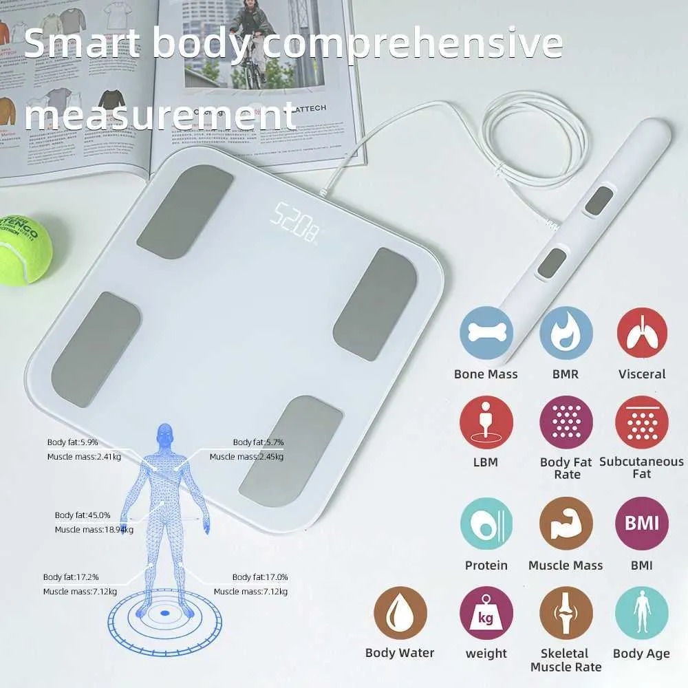 DHgate.com:Smart Body Composition Scale with 8 Electrodes & 4 Sensors ...