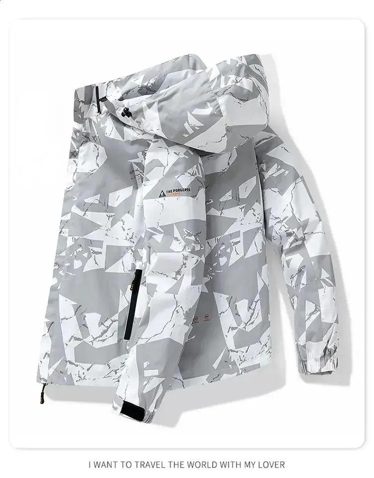 Waterproof Hiking & Cycling Bomber Jacket - Men's Autumn Outdoor ...