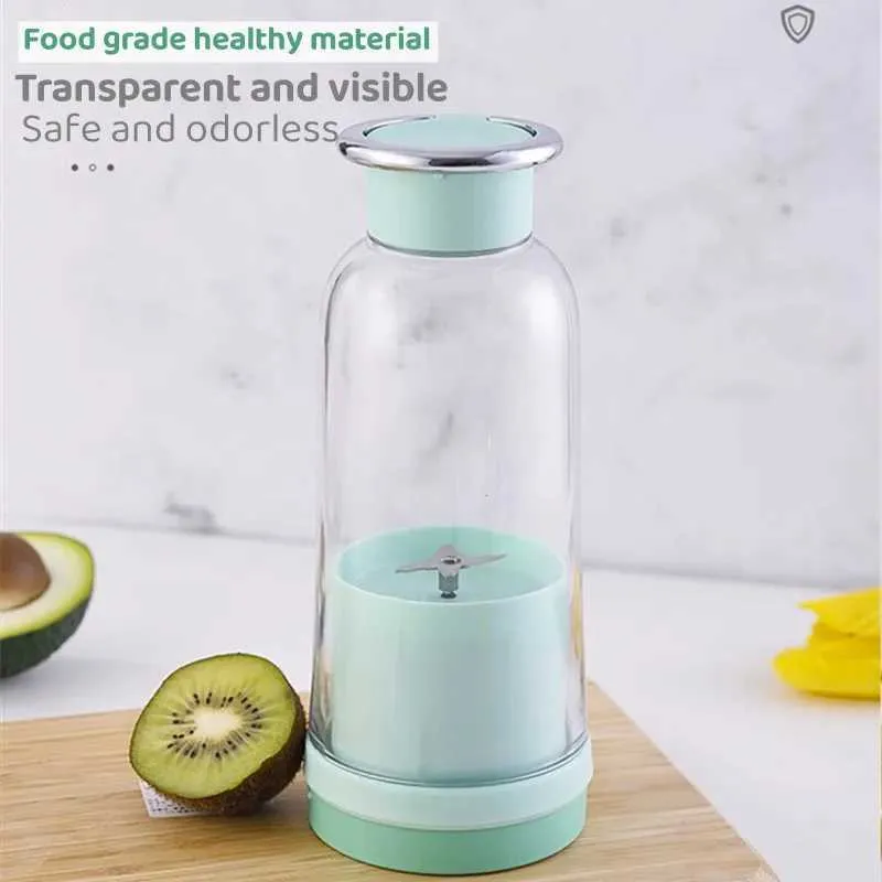 Portable Mini Juice Blender Machine 350ml Electric Juicer For Smoothies ...