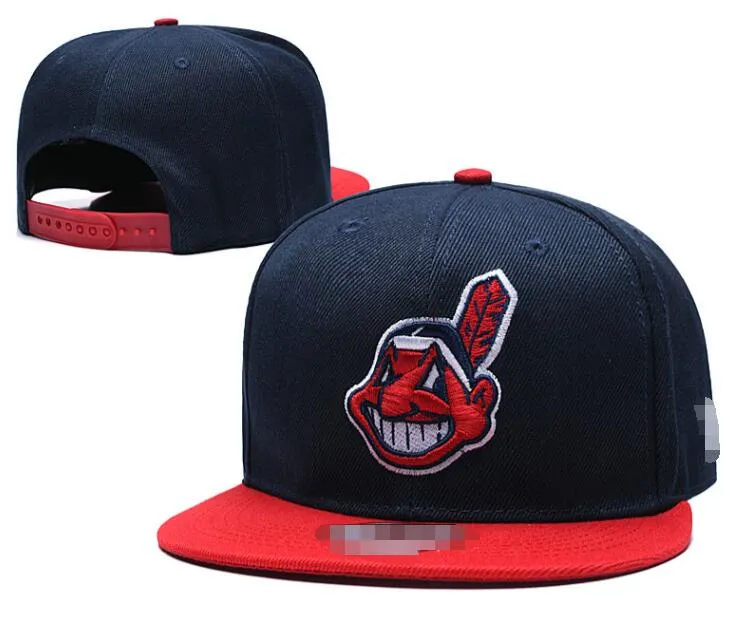 Clevand Indians Baseball Cotton Snapback Cap - Unisex Embroidered Sun ...