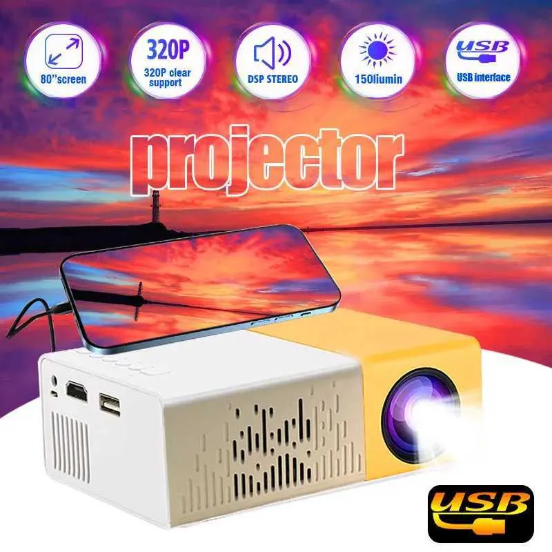 DHgate.com:Portable Mini Projector with Long Battery Life, 320P HD ...