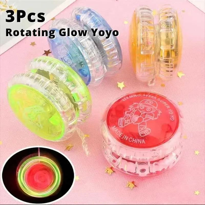 Light Up Spinner Toy Glowing Pull String Yo Yo Toy For Children, Fun ...