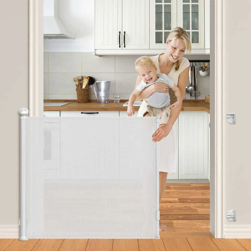Retractable Baby Door Guardrail For Child Safety Gates And Imaginative ...
