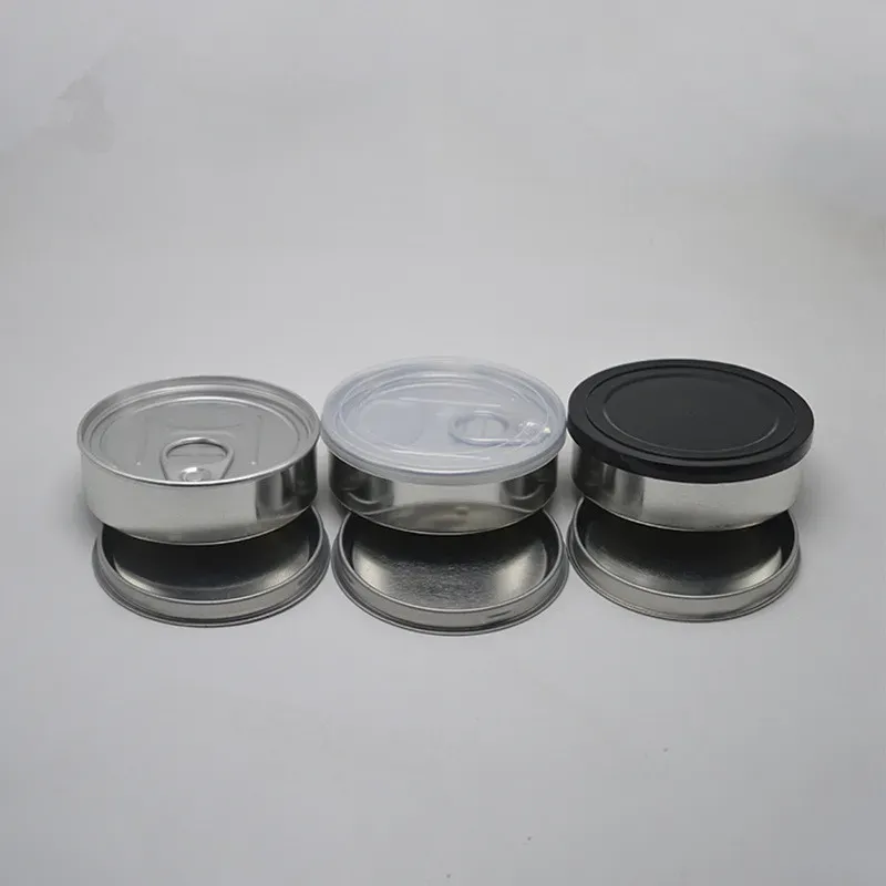 Wholesale Tuna Tin Cans 73x23mm Black Lids Included Strain Tin Can ...