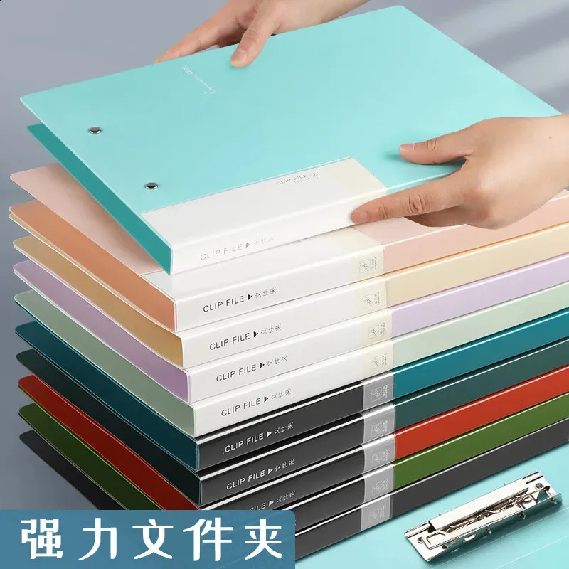 A4 Clip Binder Folder: Strong Single Clip for Office, School & Archive ...