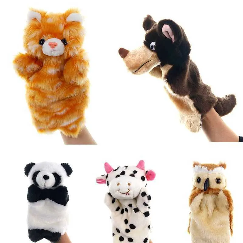 Soft Plush Animal Hand Puppets Cow Shape Stuffed Toys... From Wenxin ...