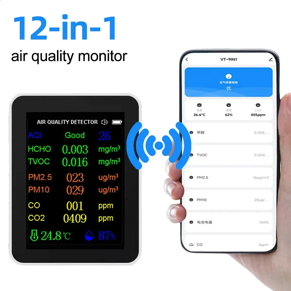 DHgate.com:Smart Air Quality Monitor with 13-in-1 Sensors - CO2, TVOC ...