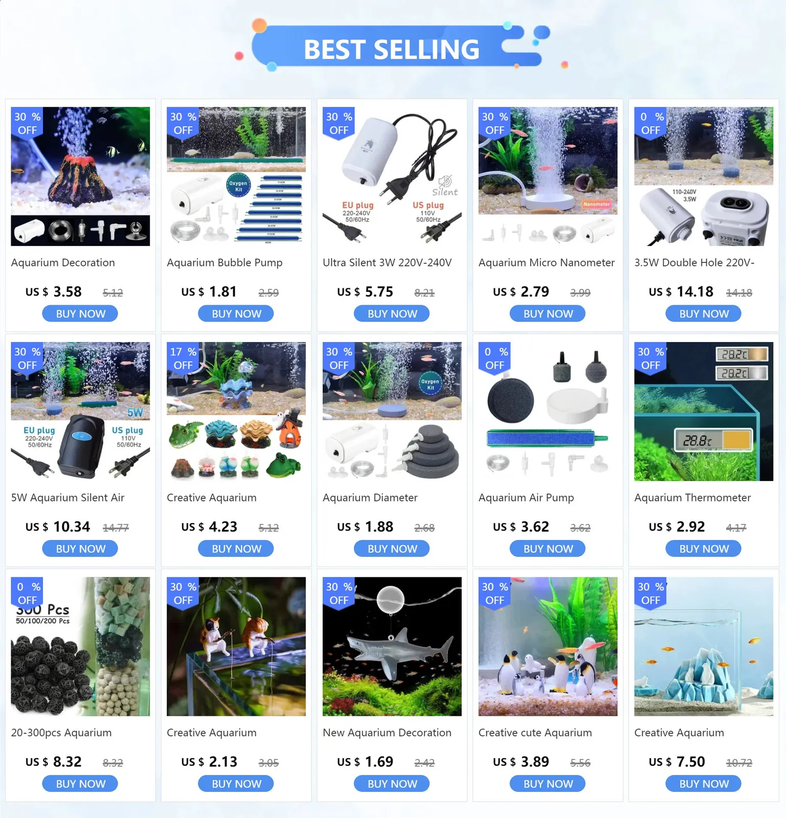 Creative Aquarium Air Ornaments: Silent Submarine Bubbler Kit - Shop ...