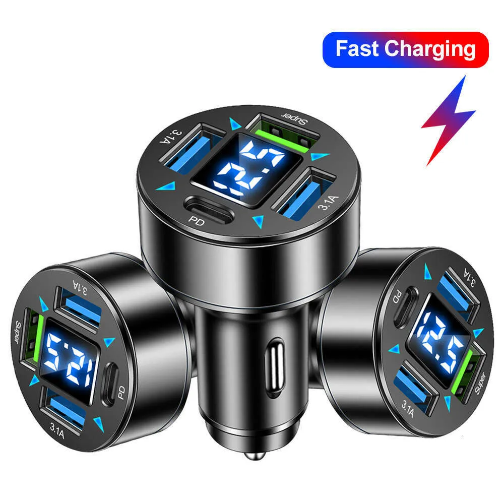 Super Fast Charging Car With 3 USB+PD Mini Digital Display, QC3.0, And One Trailer From Goodtom ...
