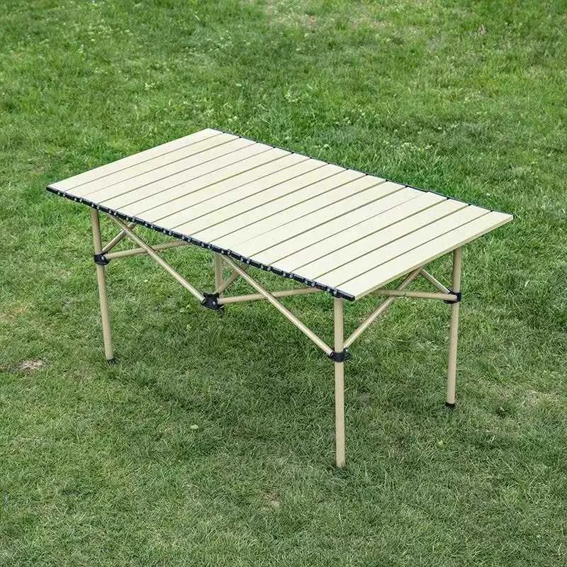 Camp Furniture Folding Table Chicken Rolls Table Portable Camping ...