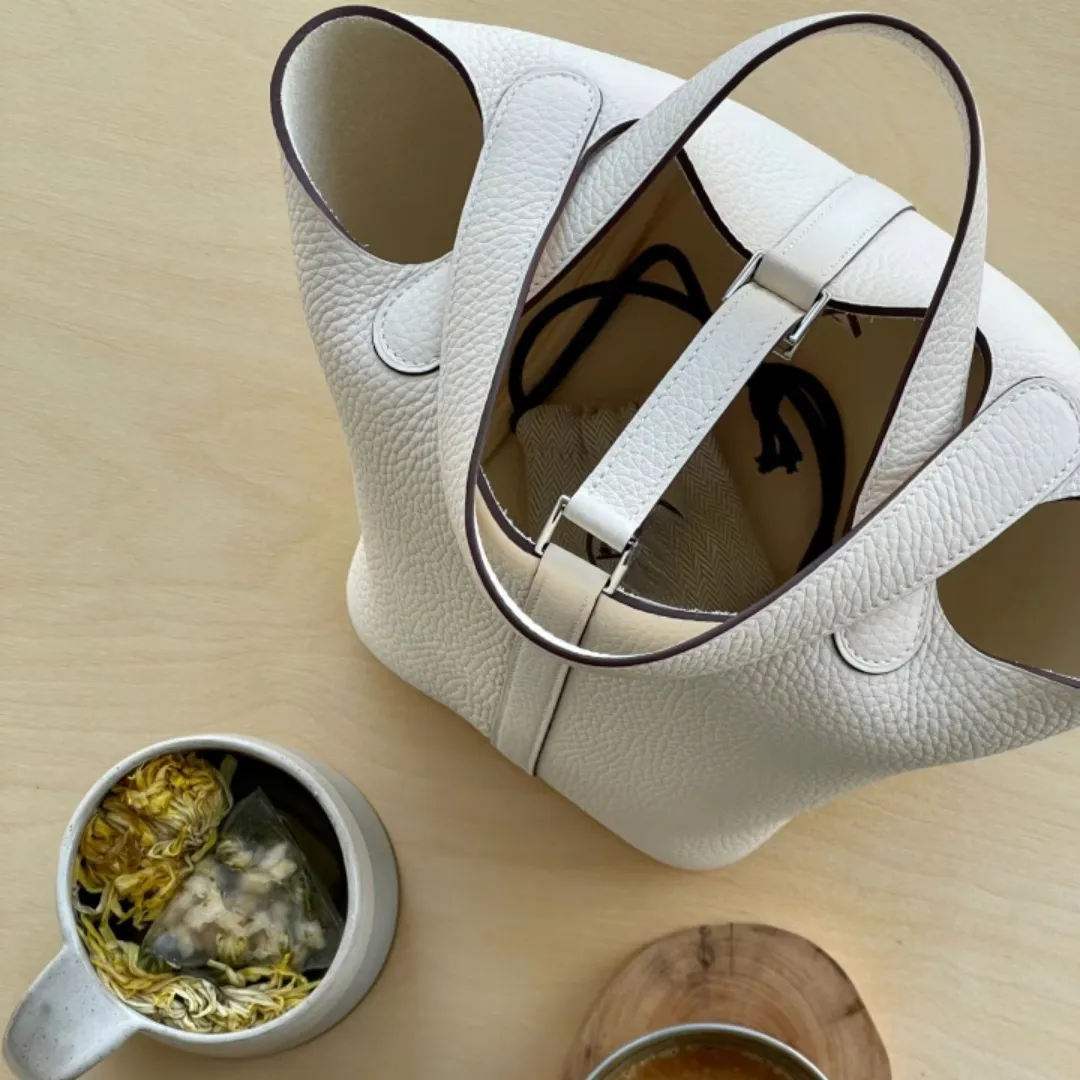 Designer Leather Lunch Bag 19A Brand Bucket Bag In... From Seacthooid ...