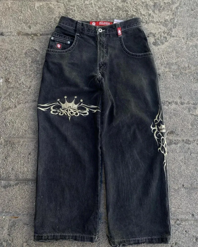 Y2K Flare Jeans: Harajuku Retro High Waist Wide Leg Trousers. Shop Now ...