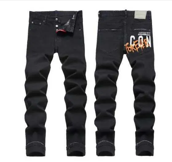 Men's Black Ripped Denim Jeans, Italian High Street Style, High Quality ...