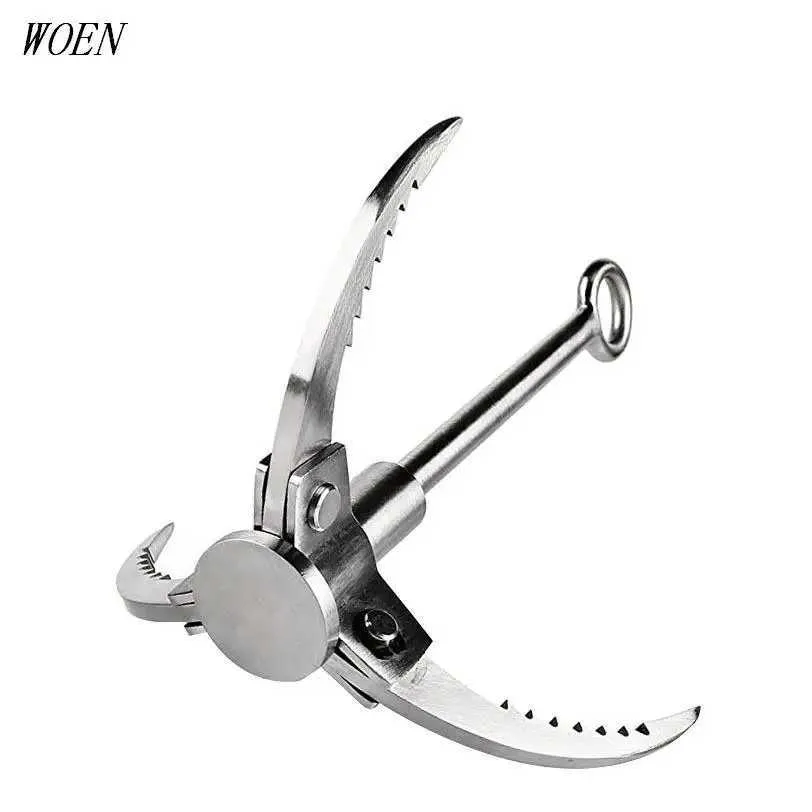 Heavy-Duty Climbing Claw Hook - Stainless Steel Grappling Hook for ...