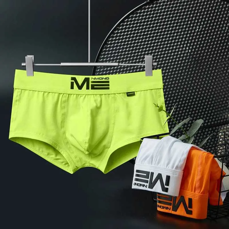 Men's Breathable Boxer Shorts 3 Pack, Korean Cotton, Solid Color, U ...