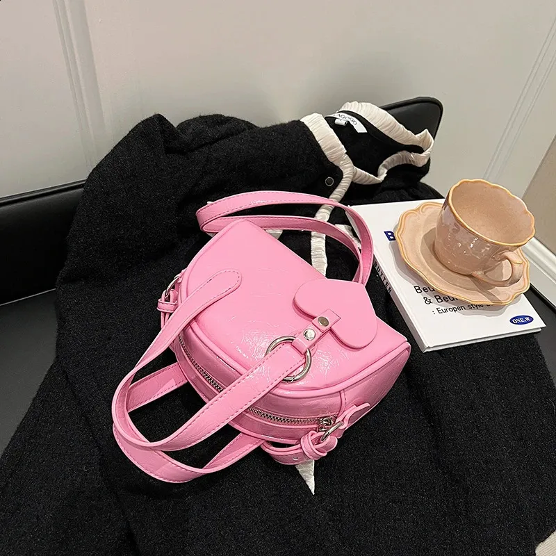 Silver Crossbody Bag With Short Handle For Women Y2K Mini Purse Purple ...