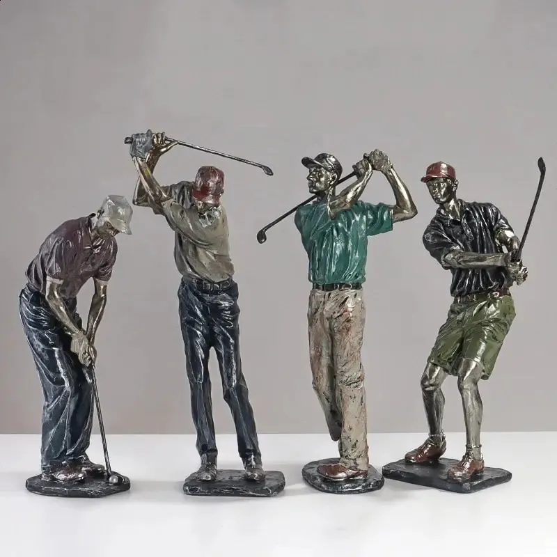 Golf Sculptures Decor Creative Golfer Figurines,... From Reliefstore ...
