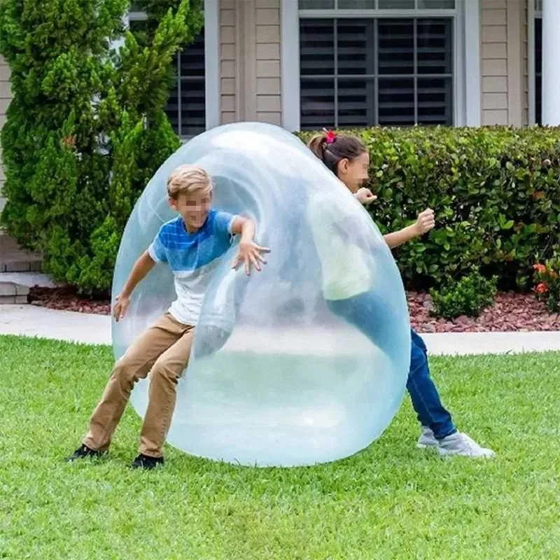 Giant Inflatable Bubble Ball - Water Fillable, Reusable Fun for Kids ...