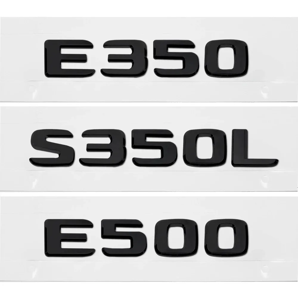 Mercedes Benz E Class ABS Plastic Trunk Rear Badge Emblem Number Plate ...