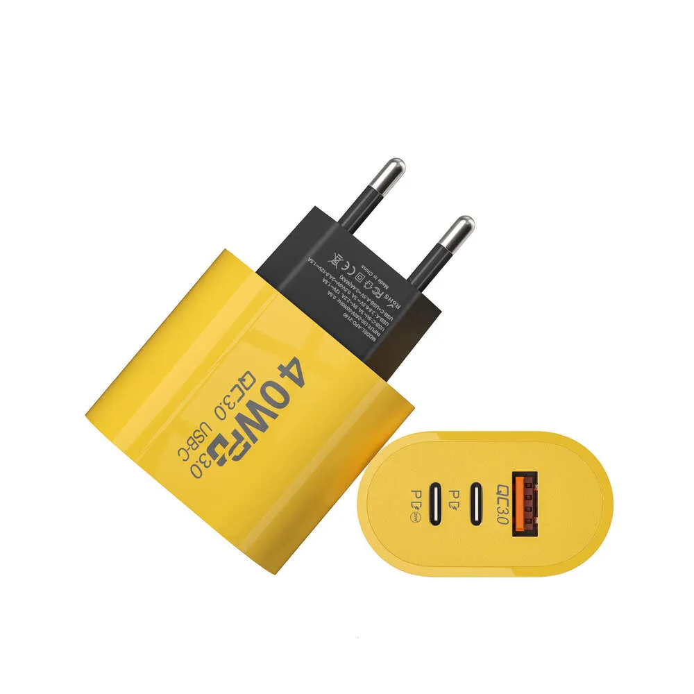 Elliptical Dual PD+USB 40W Suitable For PD Fast QC3.0 Travel Charging ...