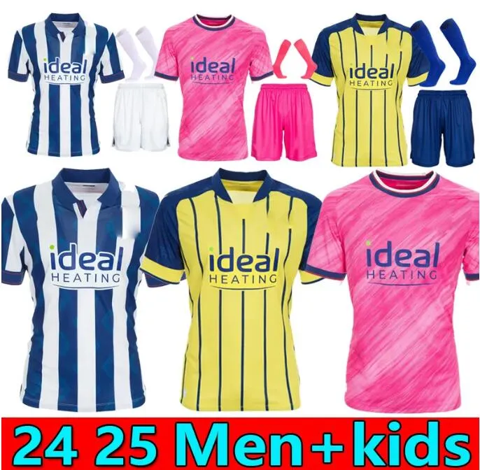 West Bromwich Soccer Kits 24/25 MOLUMBY, DIANGANA, IKE BRUNT, ASANTE ...