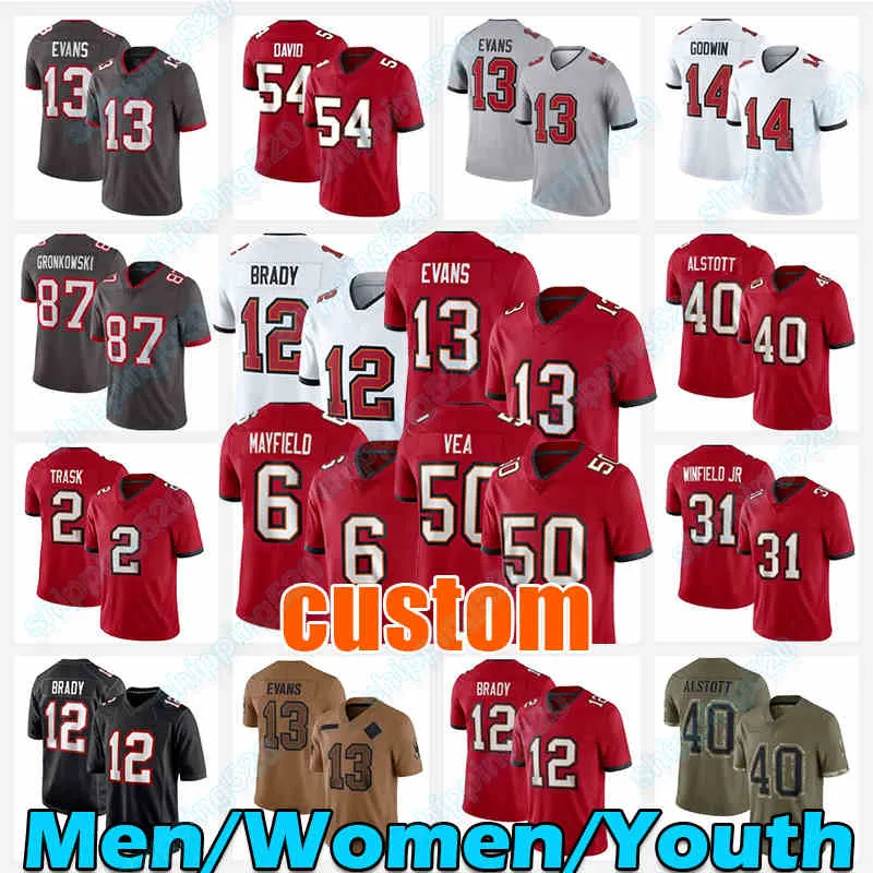 NFL 2024 Jersey Baker Mayfield, Mike Evans, Football Rob Gronkowski, Vita Vea, Chris Godwin ...