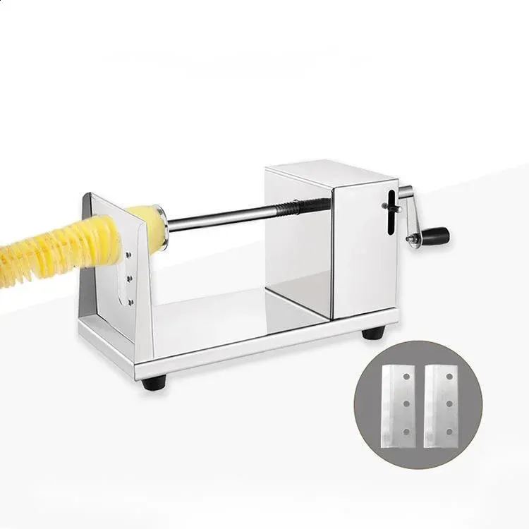 Commercial Semi Automatic Stainless Steel Potato Tower Machine With ...