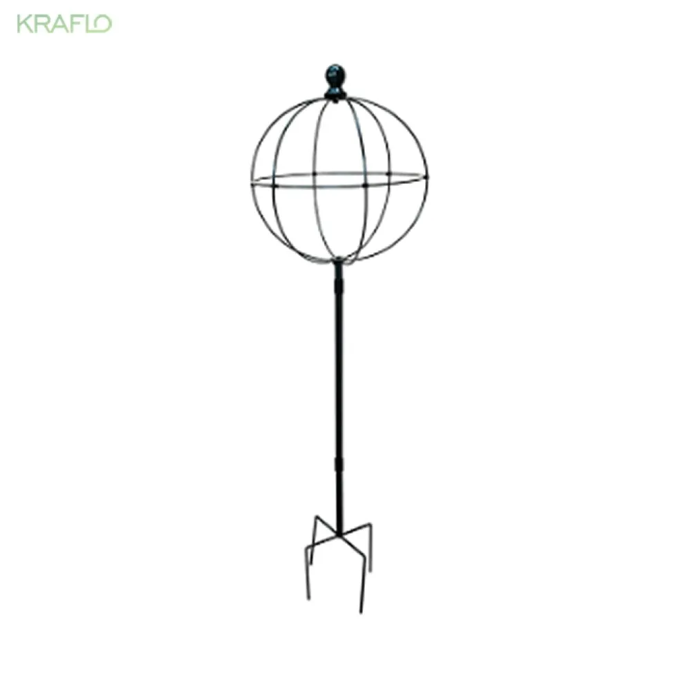 KRAFLO Wrought Iron Plant Fencing Frame With Lollipop, Rose, Windmill ...