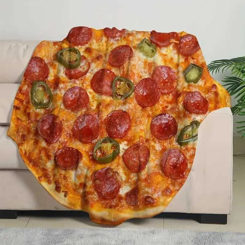 Warm Pizza Blanket: Cozy Flannel Throw for Couch, Travel & Home - Soft ...