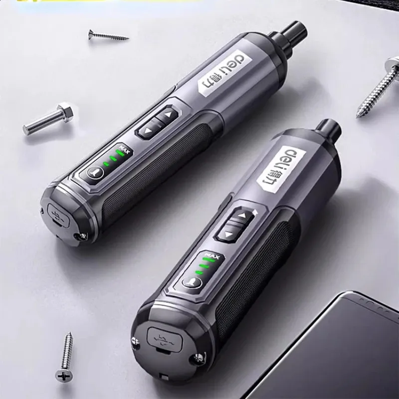 Compact Electric Screwdriver Kit: USB Rechargeable, 2000mAh, Adjustable ...
