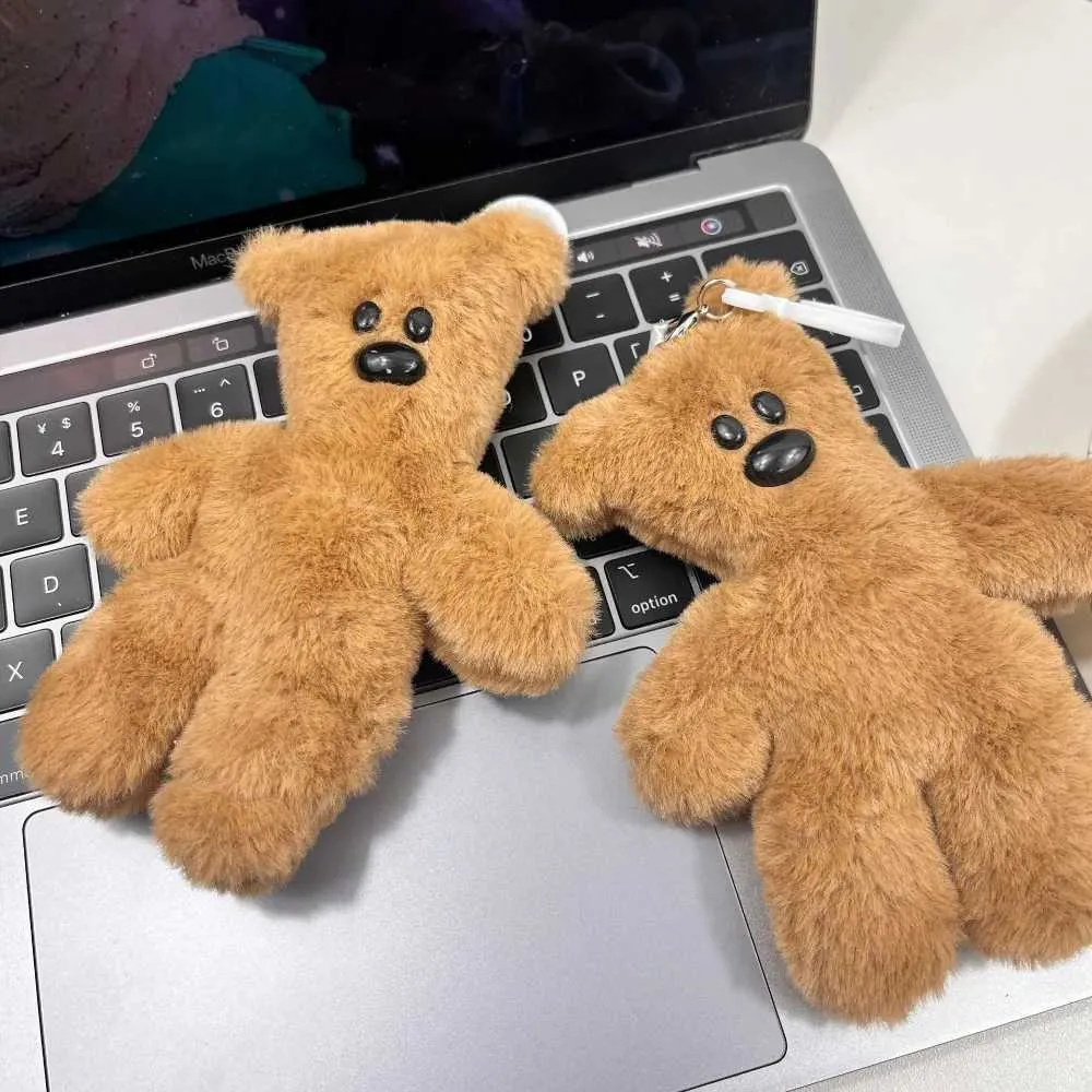 DHgate.com:Cute Teddy Bear Keychain - Squeaky Plush Doll Pendant ...